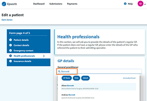 Epworth Patient Admissions Portal Help - Epworth HealthCare